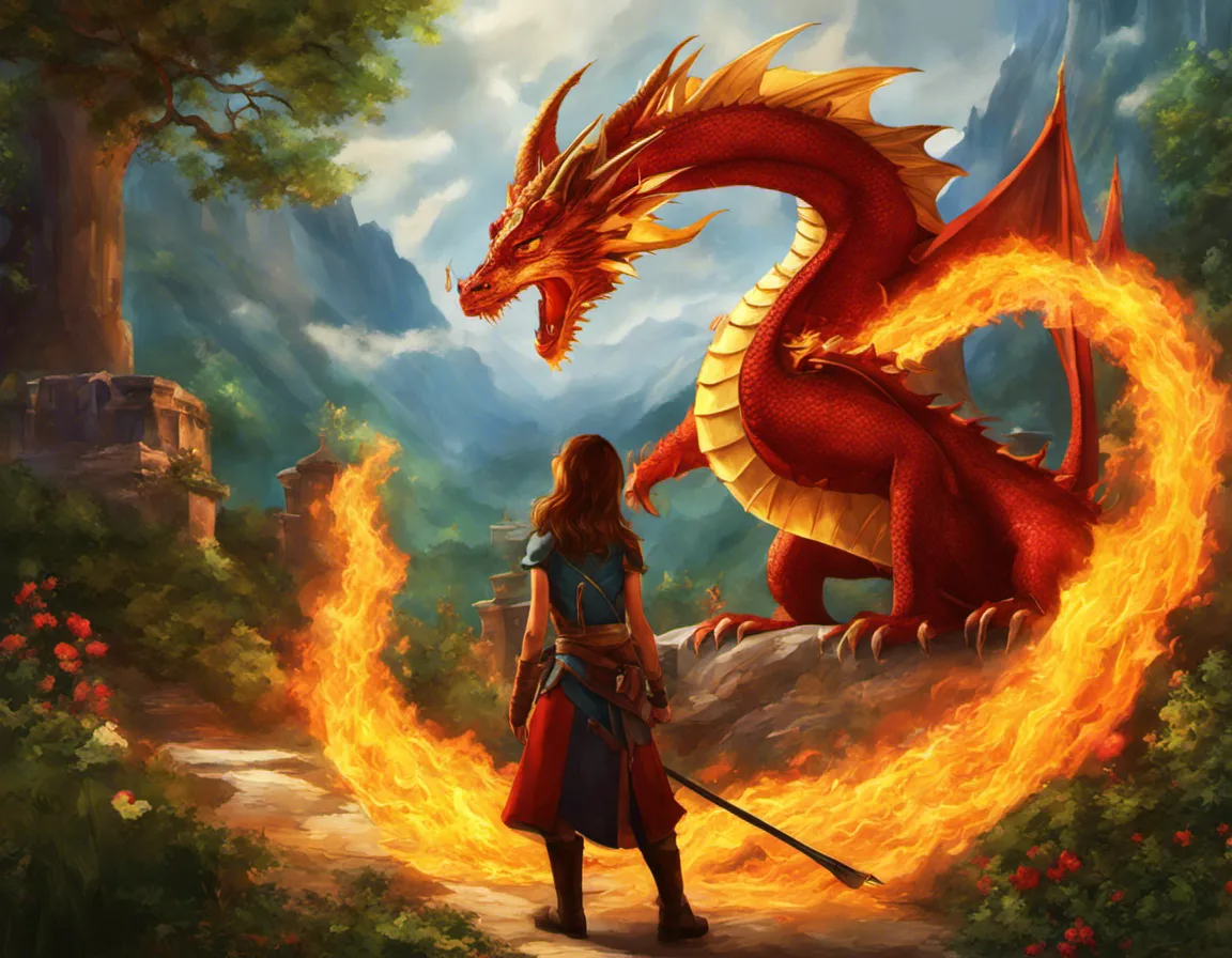 Zoey, the Scholarly Fire-Dragon | Fantasy | StoryBee - Interactive AI-Generated Kids' Stories ...