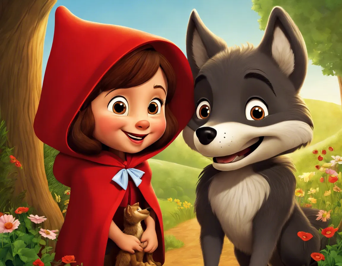 The Kind Wolf and Little Red Riding Hood | Fairy Tale | StoryBee ...